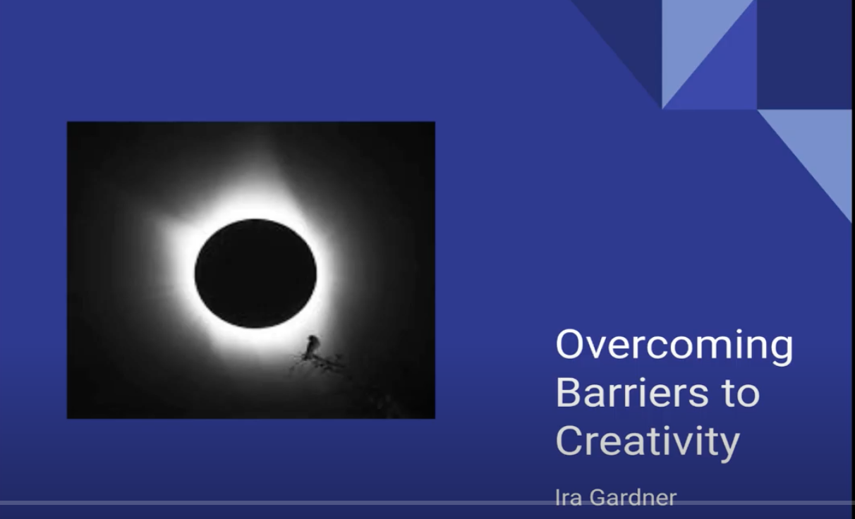 Barriers to Creativity - Photography by Ira Gardner